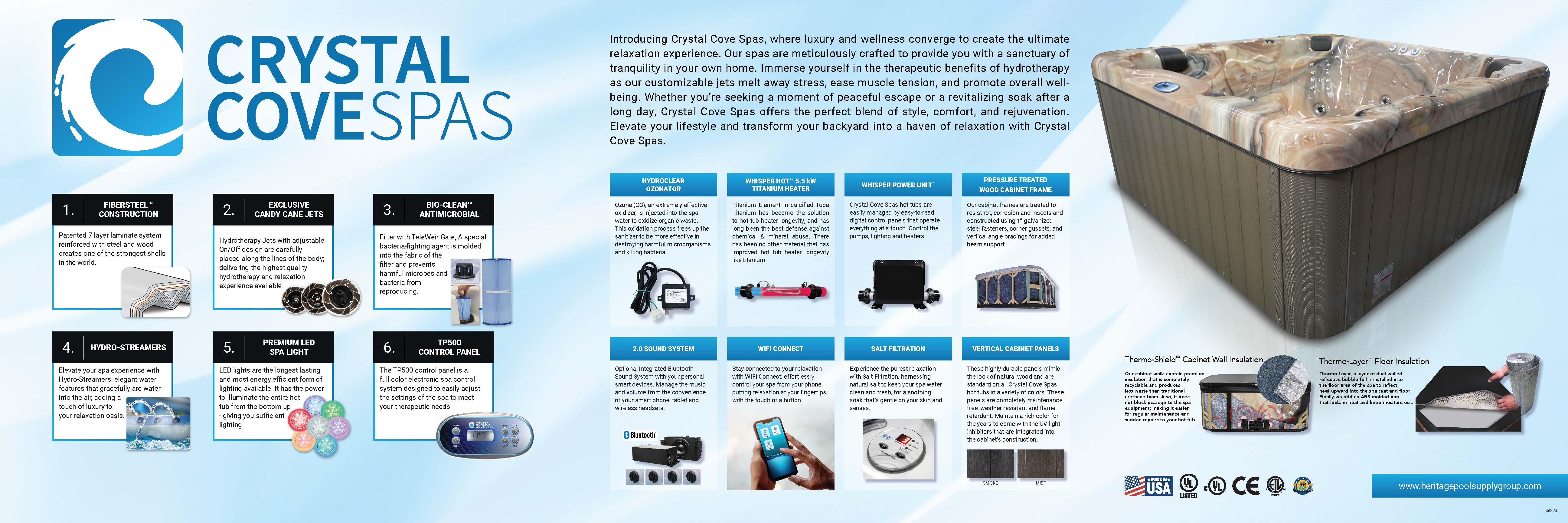Crystal Cove Spas Merchandise (POP)